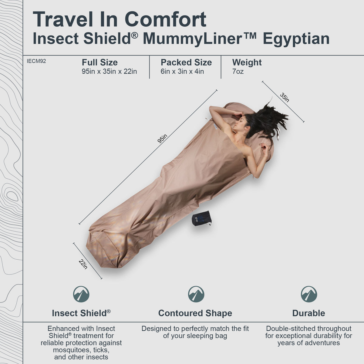 Insect Shield® MummyLiner™ Egyptian Cotton